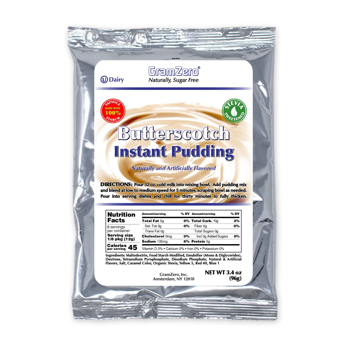 MIX, PUDDING INSTANT BUTTERSCOTCH SUGAR-FREE POUCH SHELF STABLE – 24/3 ...